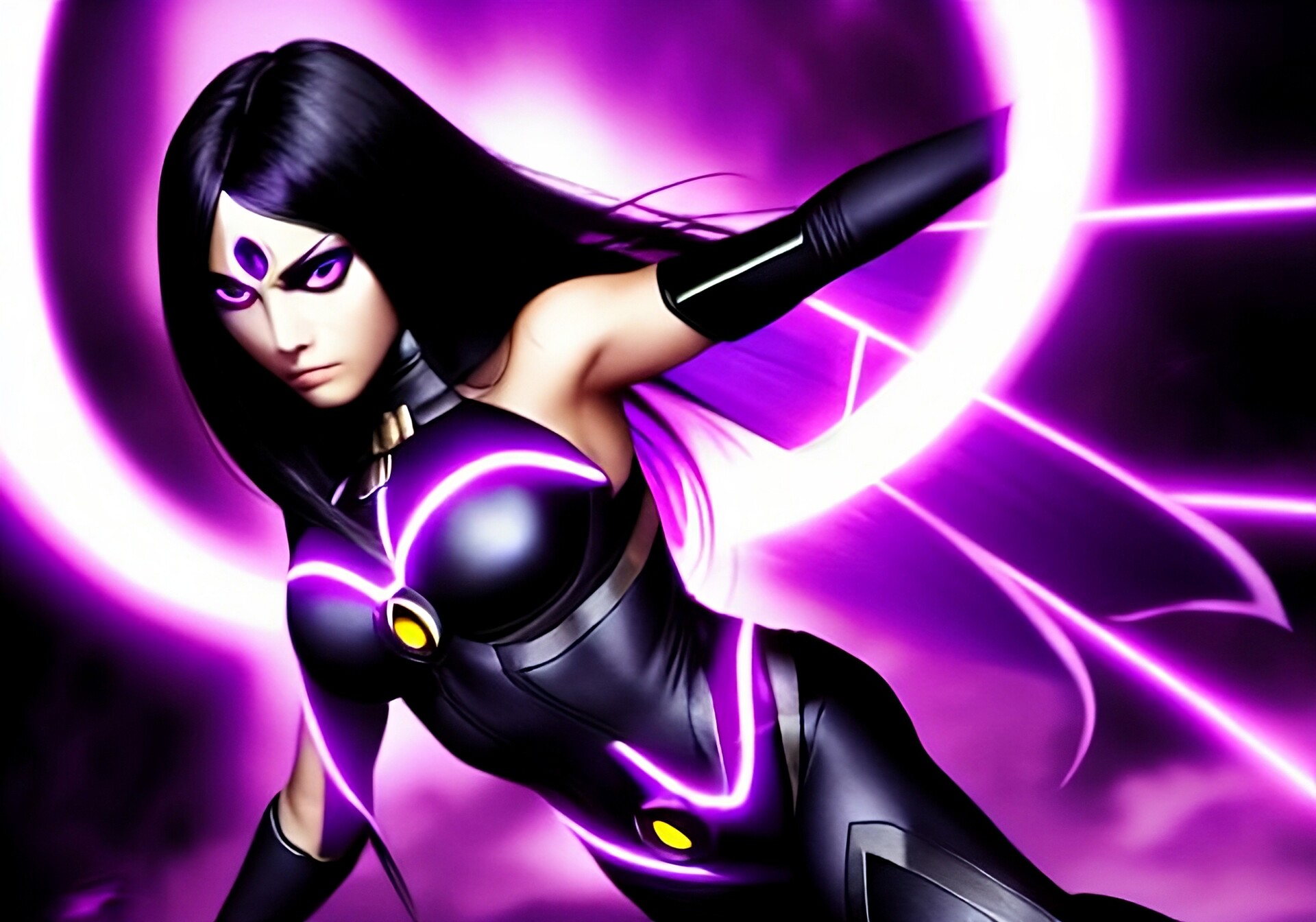 ArtStation - Blackfire - Teen Titans (Cinematic art)