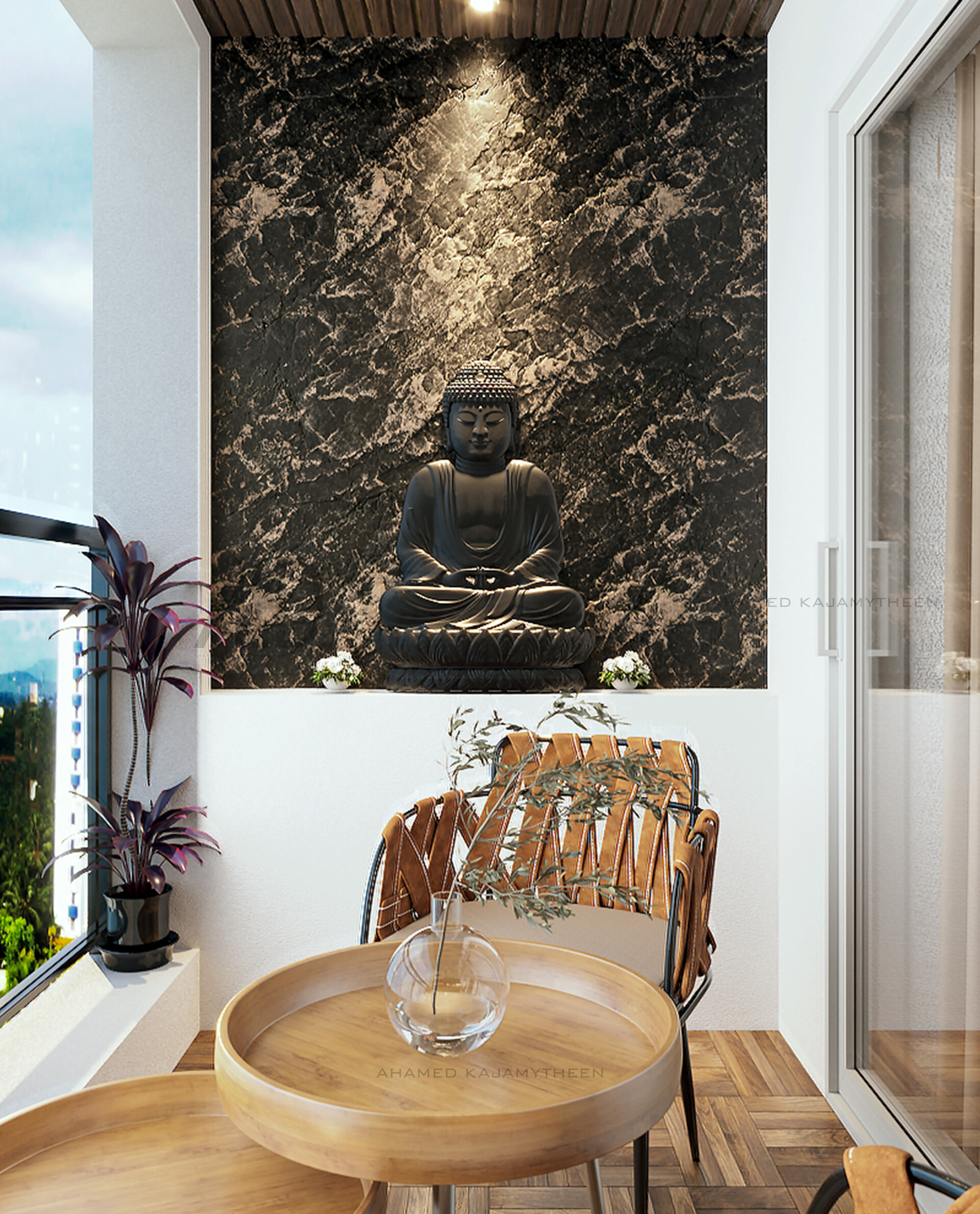 ArtStation - Balcony design_ Blend with Nature