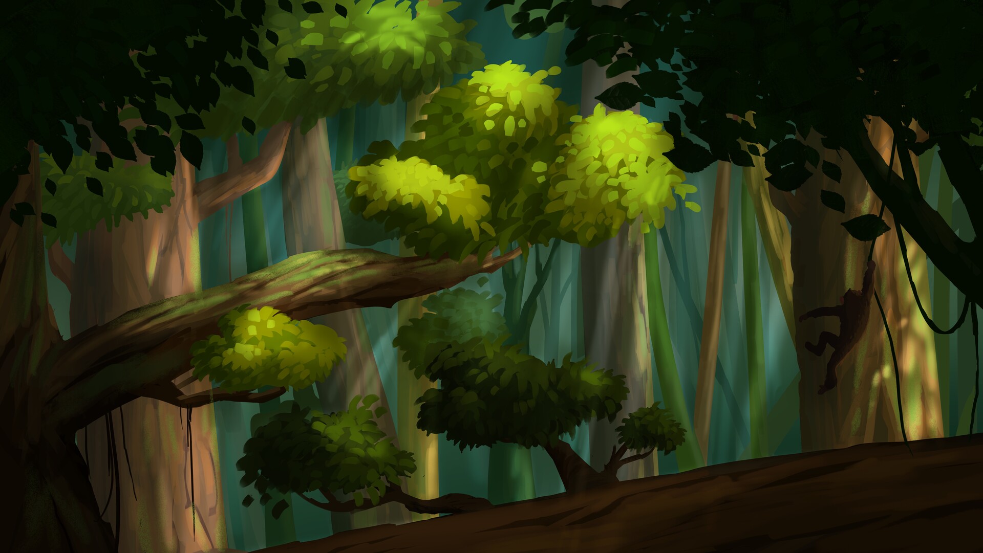 ArtStation - Green forest