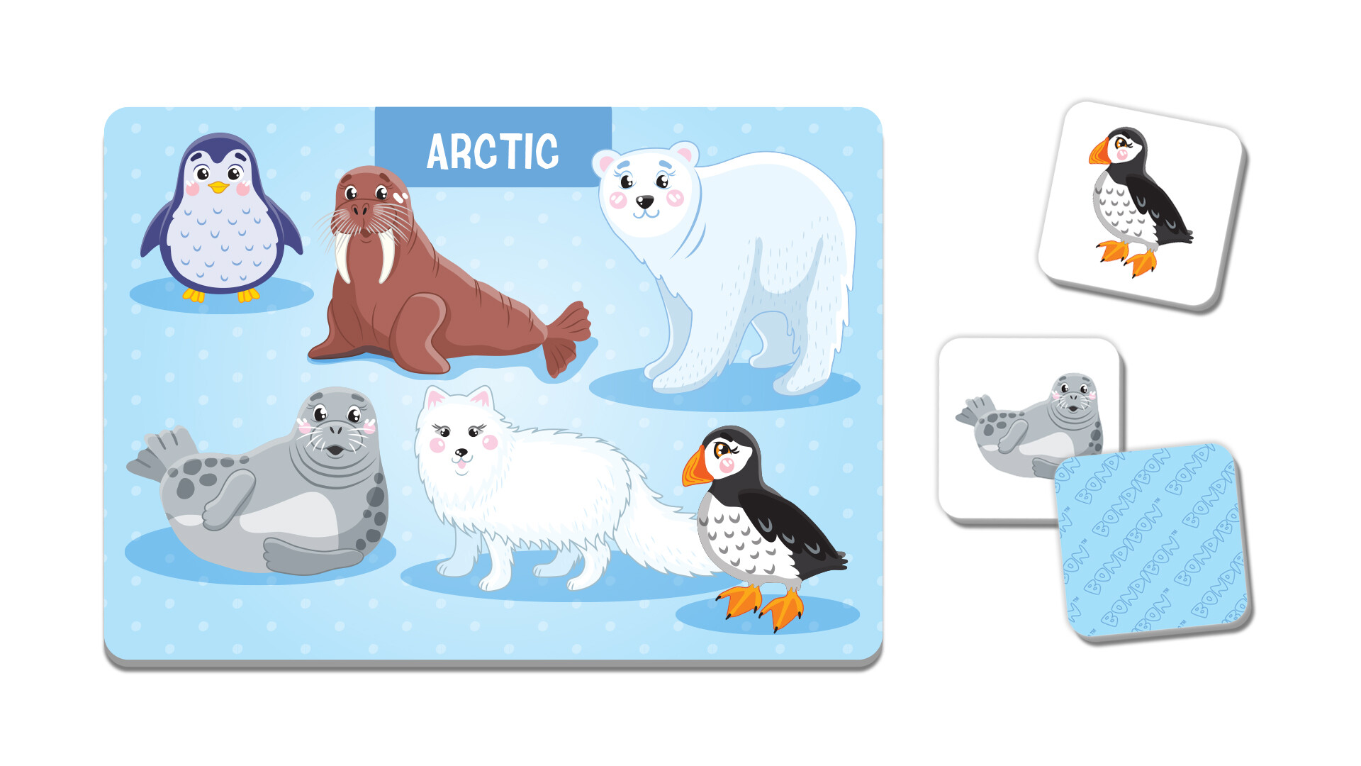 Natasha Sharapkova - Children's board game / Lotto / Animals