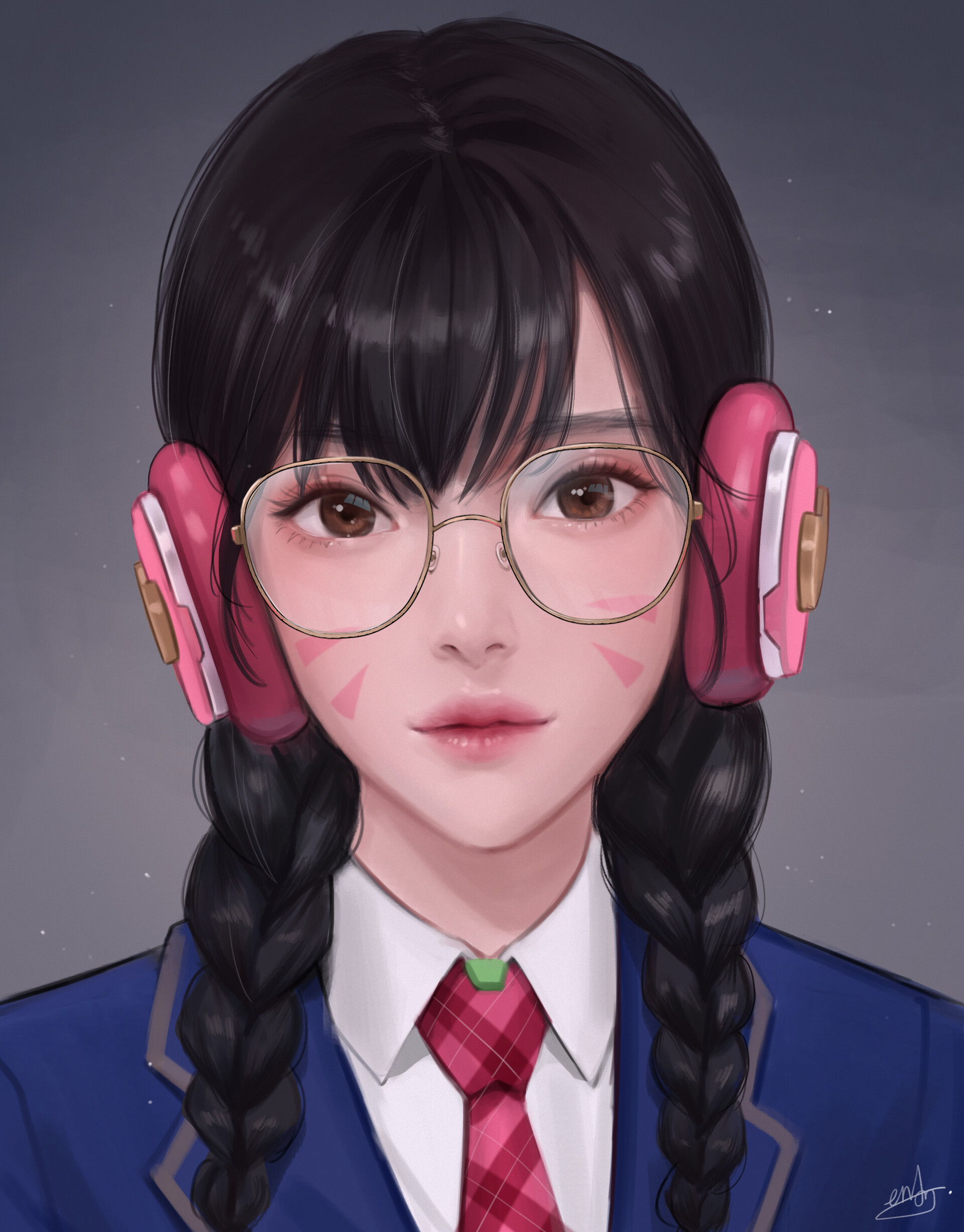 ArtStation - Overwatch D.va fanart