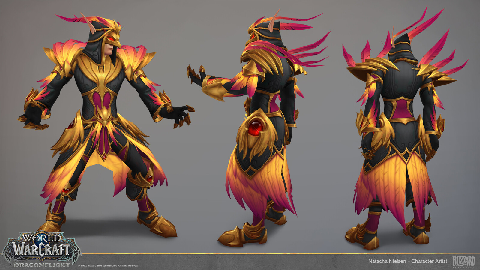 Natacha Nielsen - World of Warcraft Dragonflight - Fireplume Regalia