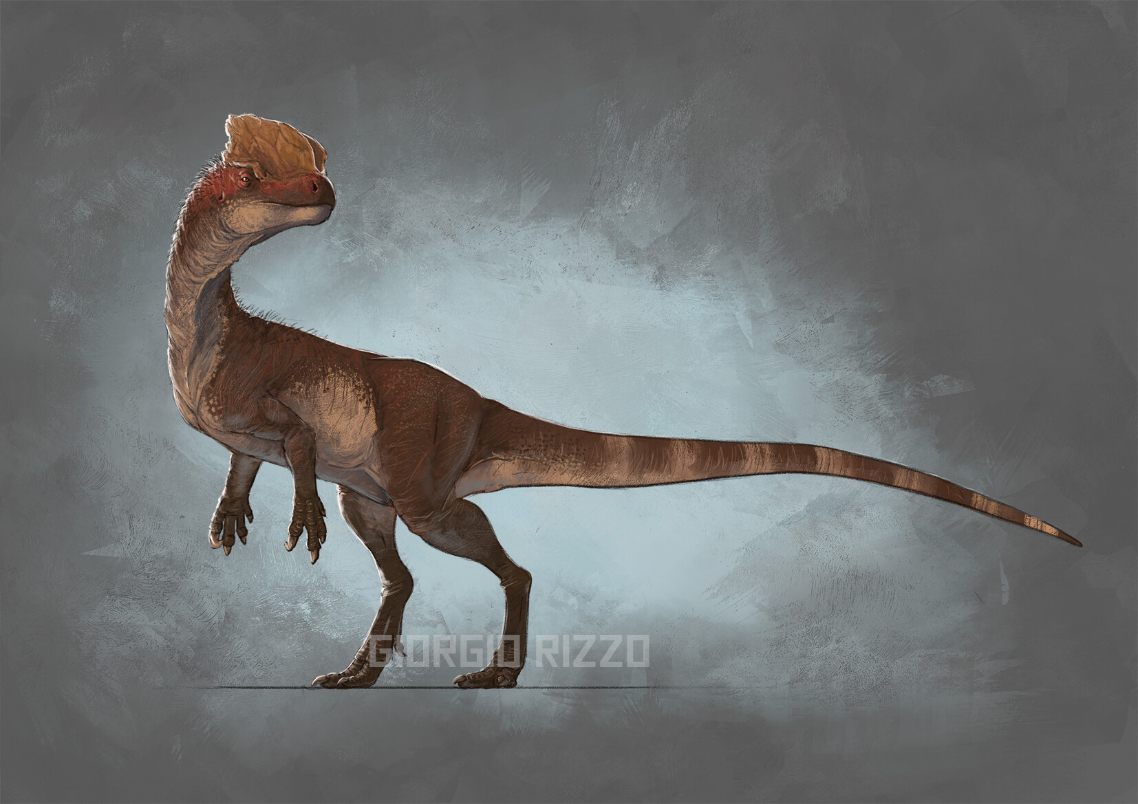 ArtStation - Dilophosaurus wetherilli - Paleoart