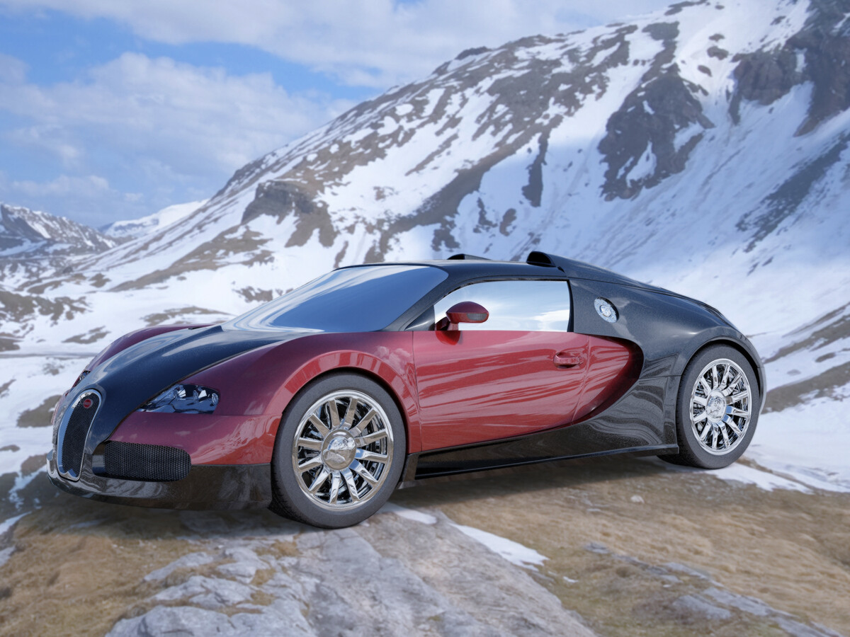 ArtStation - High Poly Bugatti Veyron Car Model