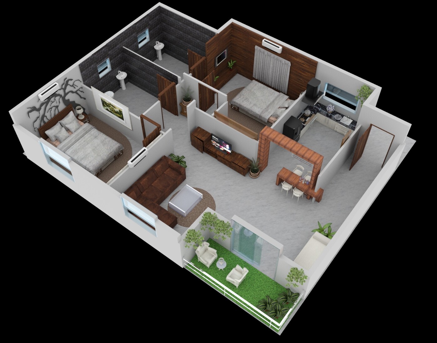 ArtStation - 3d interior design