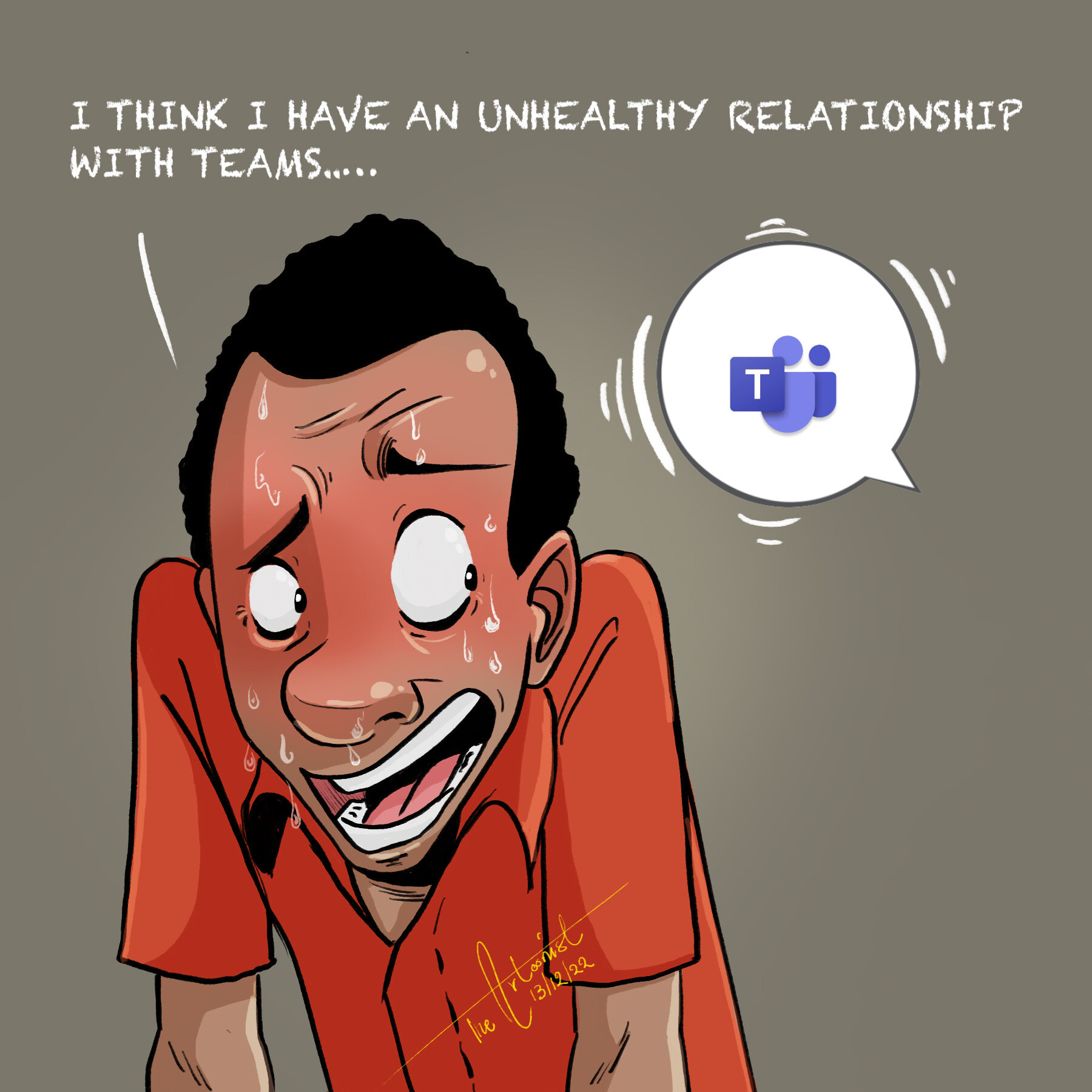ArtStation - Anxiety with Teams