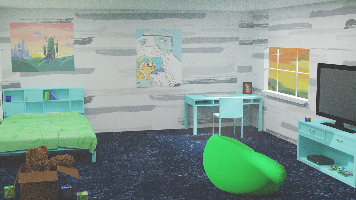 ArtStation - Adventure Time Bedroom