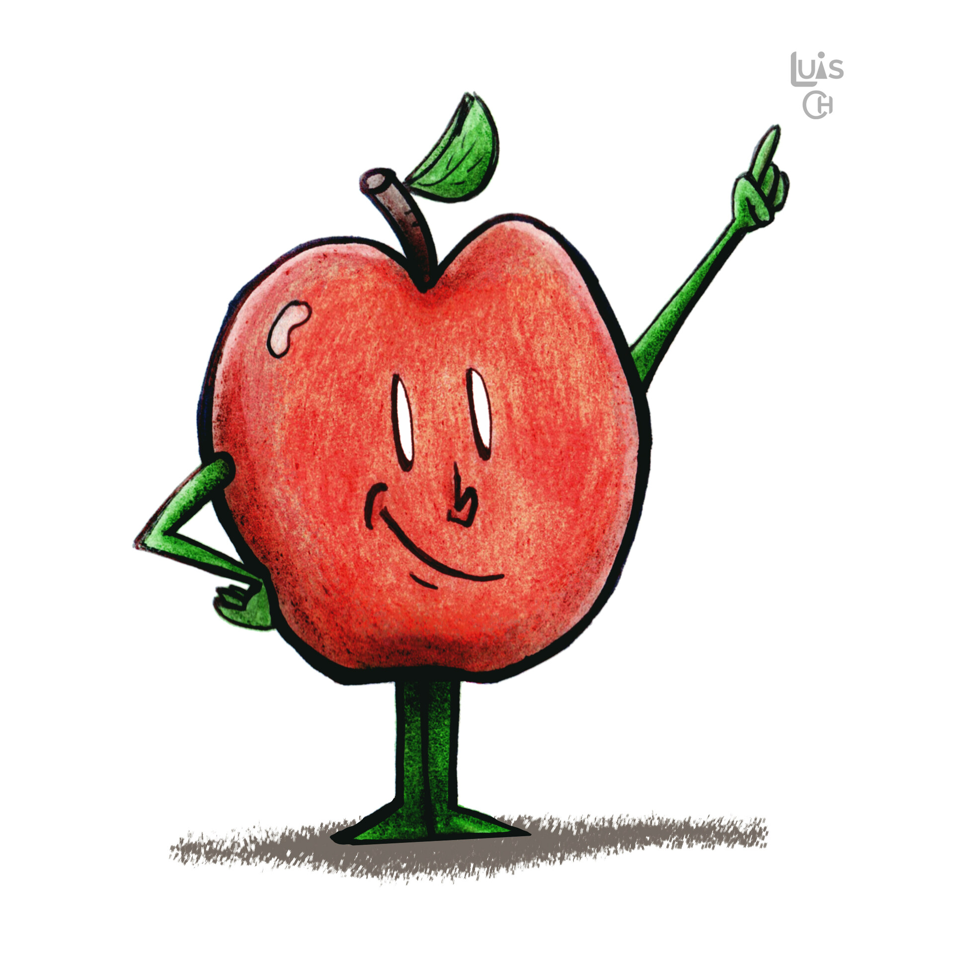 ArtStation - Humanized apple