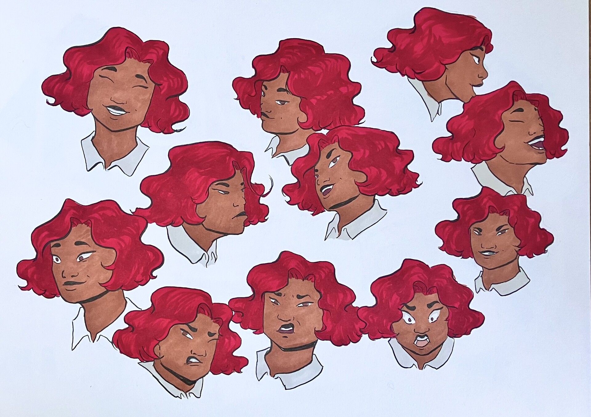 ArtStation - Character Expression Sheet