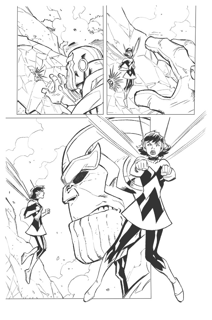 ArtStation - Inking practice Avengers