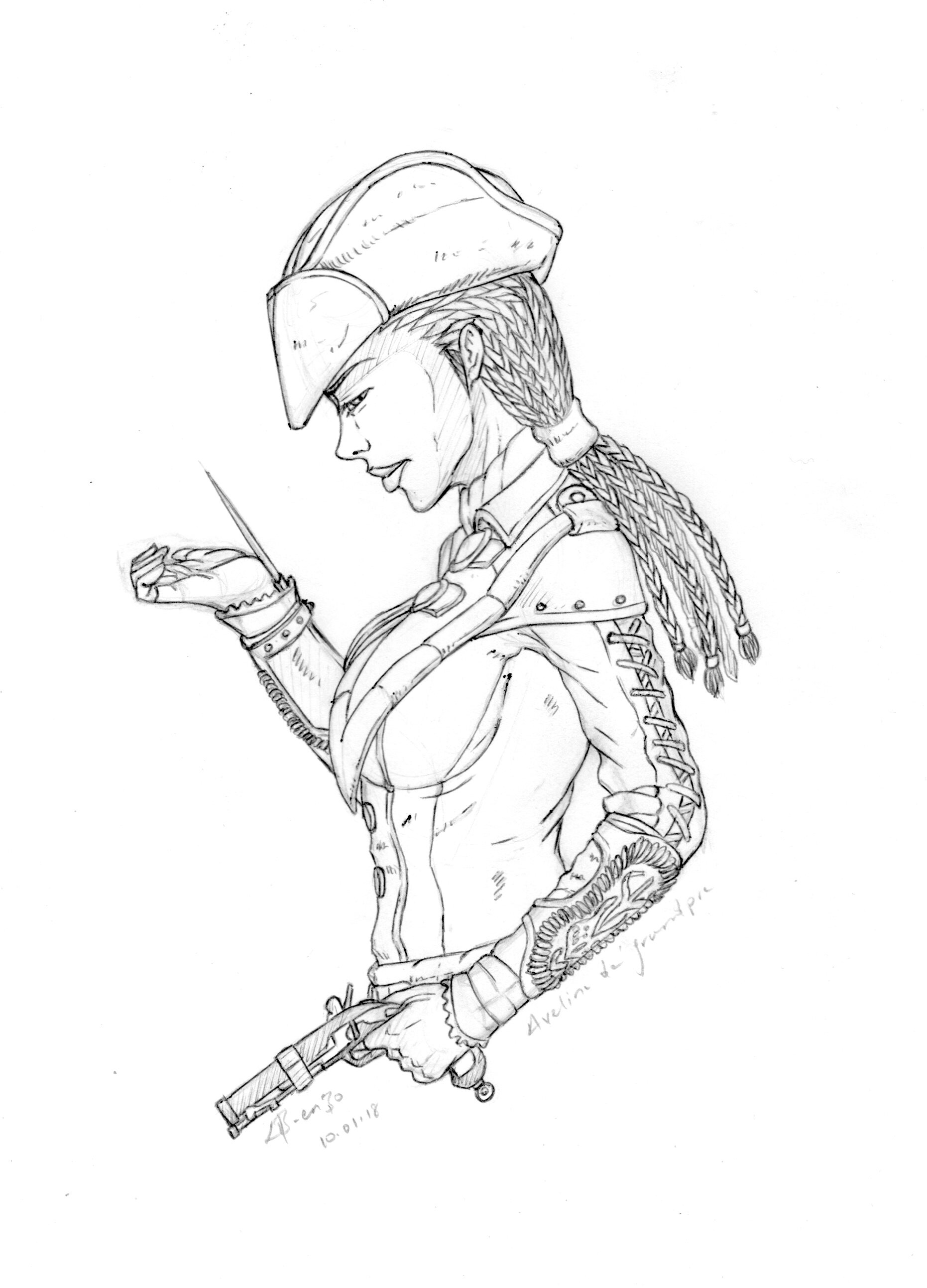 assassin's creed 3 coloring pages
