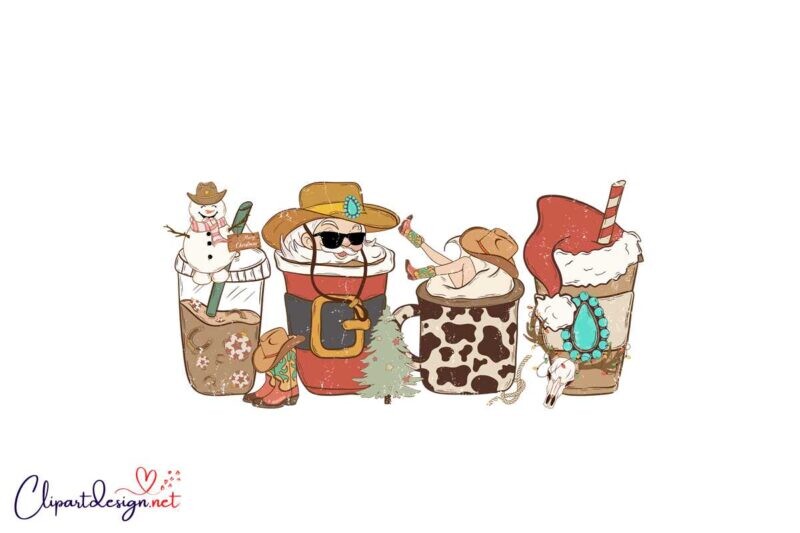 ArtStation - Western Coffee Christmas Sublimation