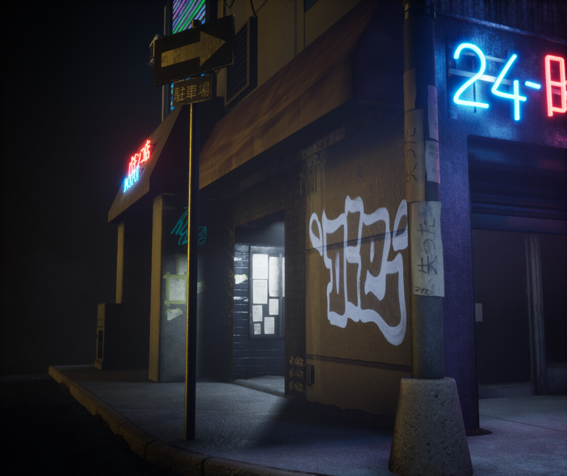 Robert Tomaszewski - Cyberpunk Suburban Diorama