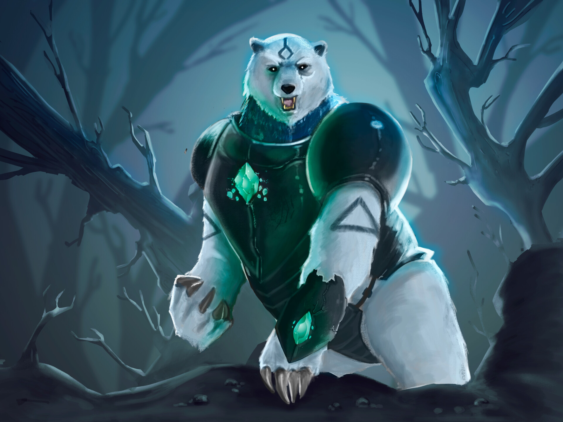 bear warrior wallpaper