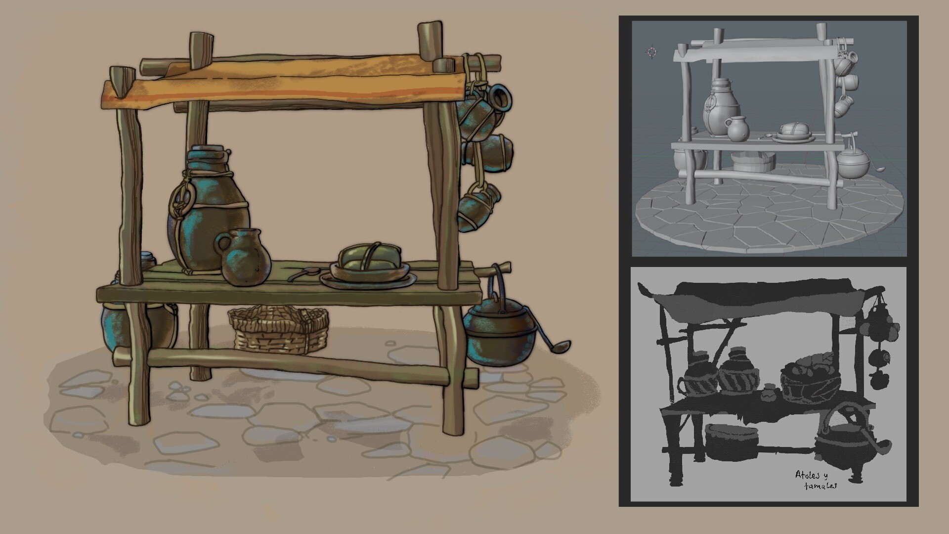 ArtStation - Medieval table