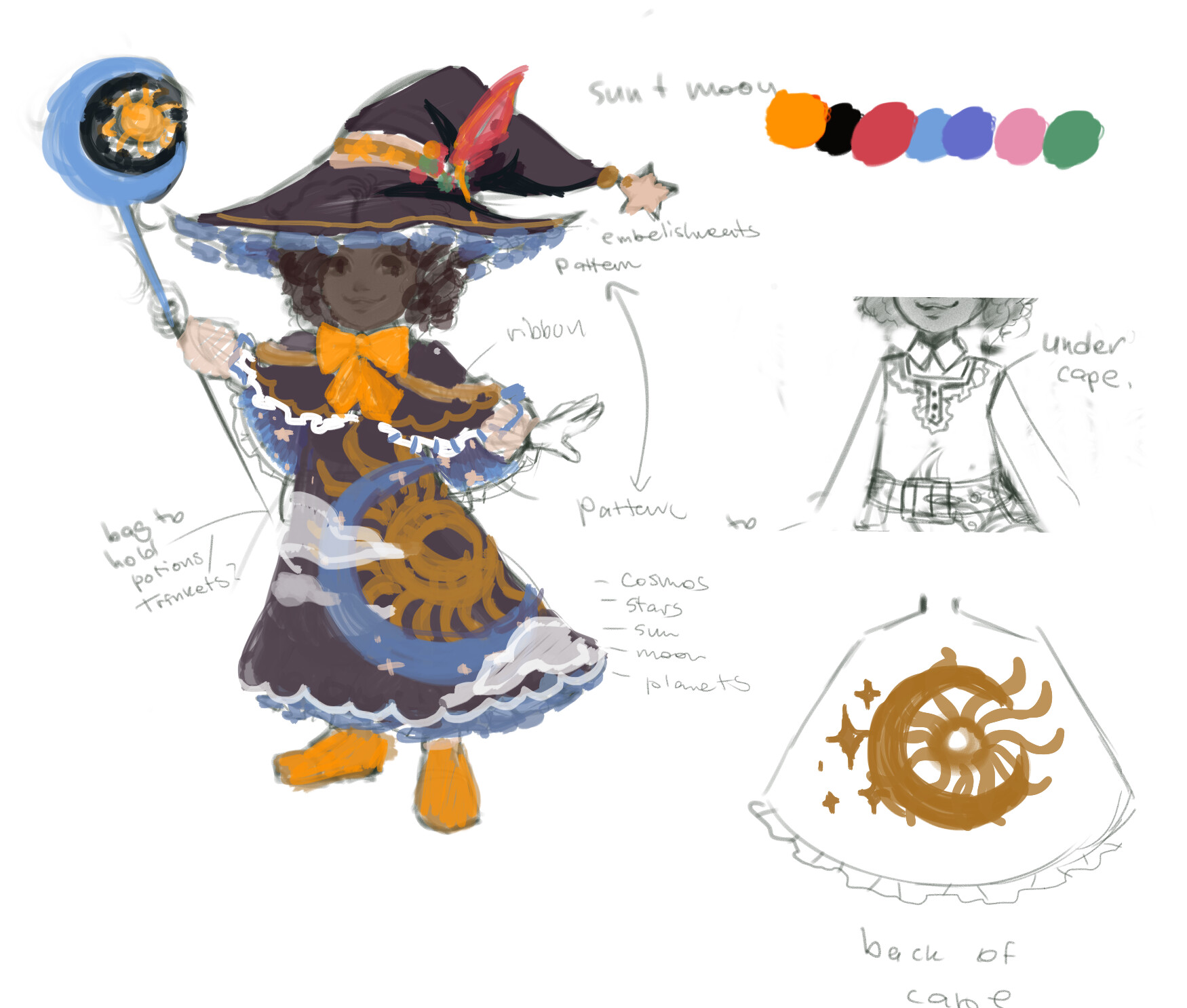 A B - Character Design - Wizard of the Sun and Moon