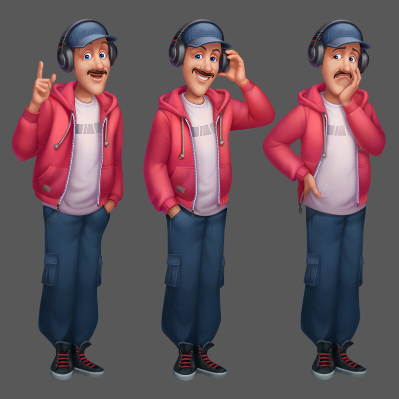 ArtStation - Austin is a character in the Gardenscapes project