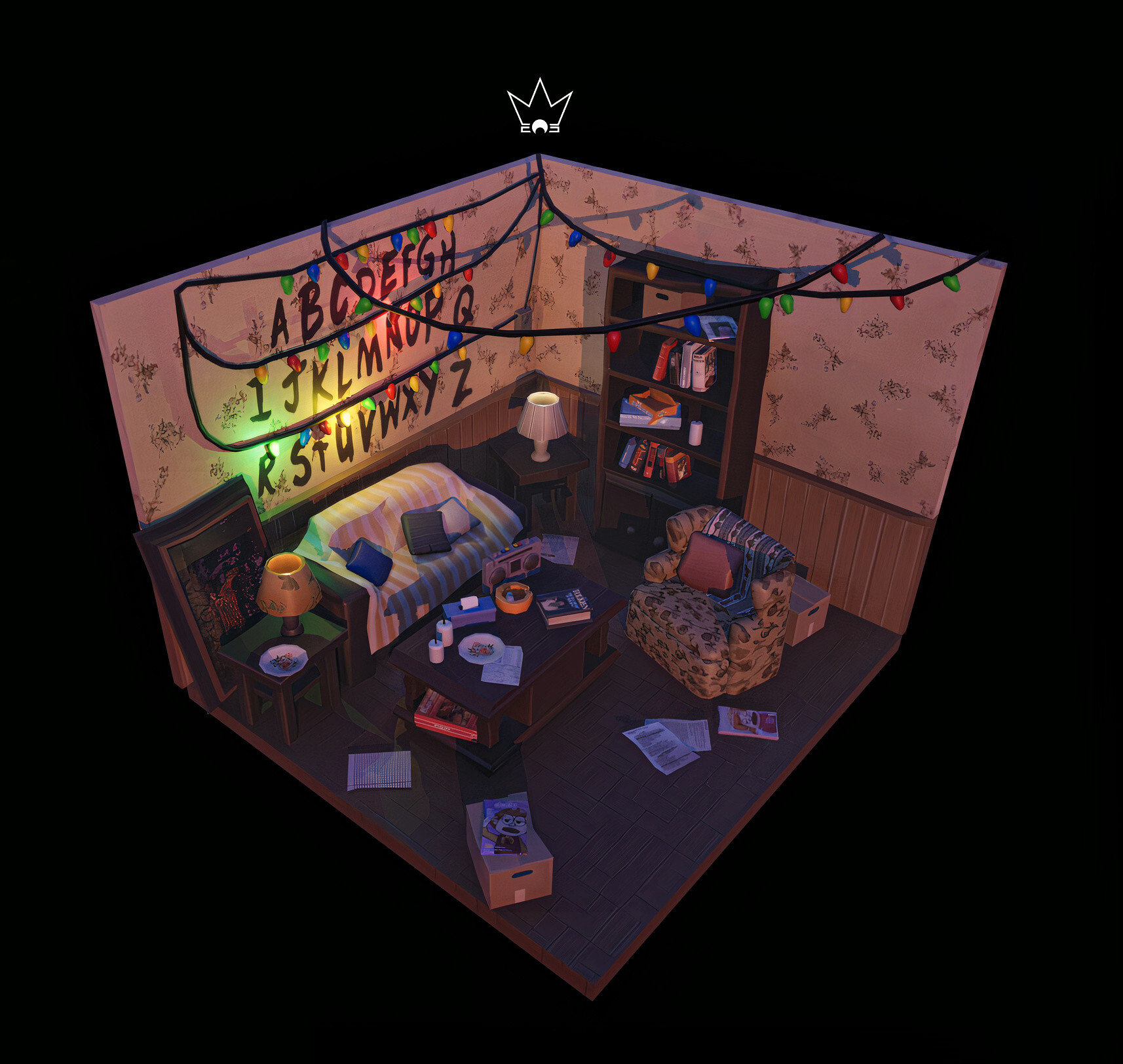 ArtStation - Stranger Things Byers House