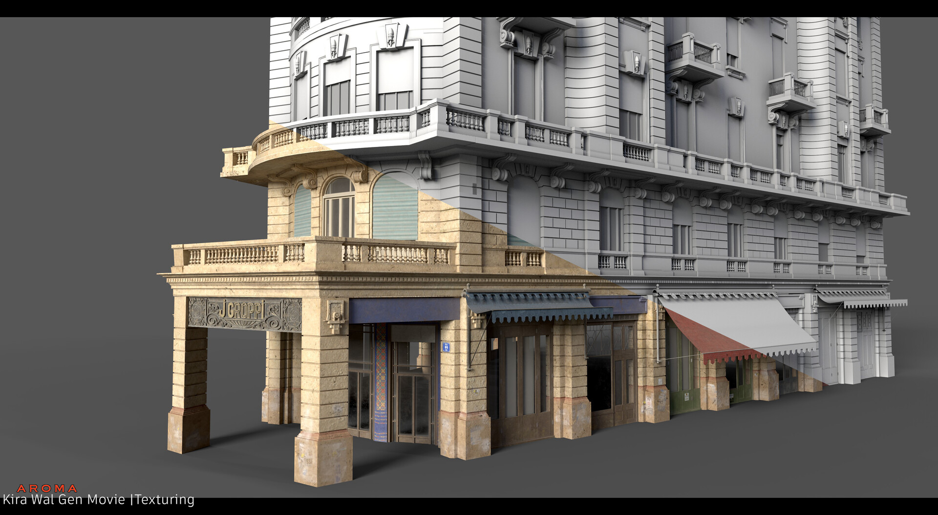 Maha Ali - Groppi Building- Texturing