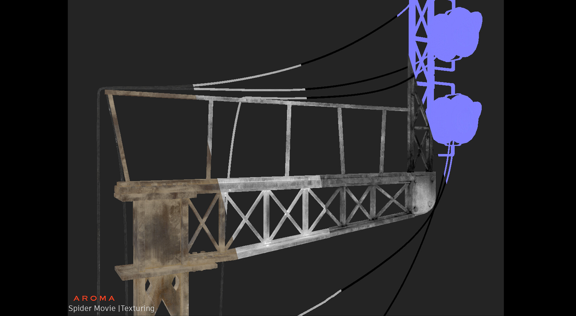 Maha Ali - Train Sign- Texturing