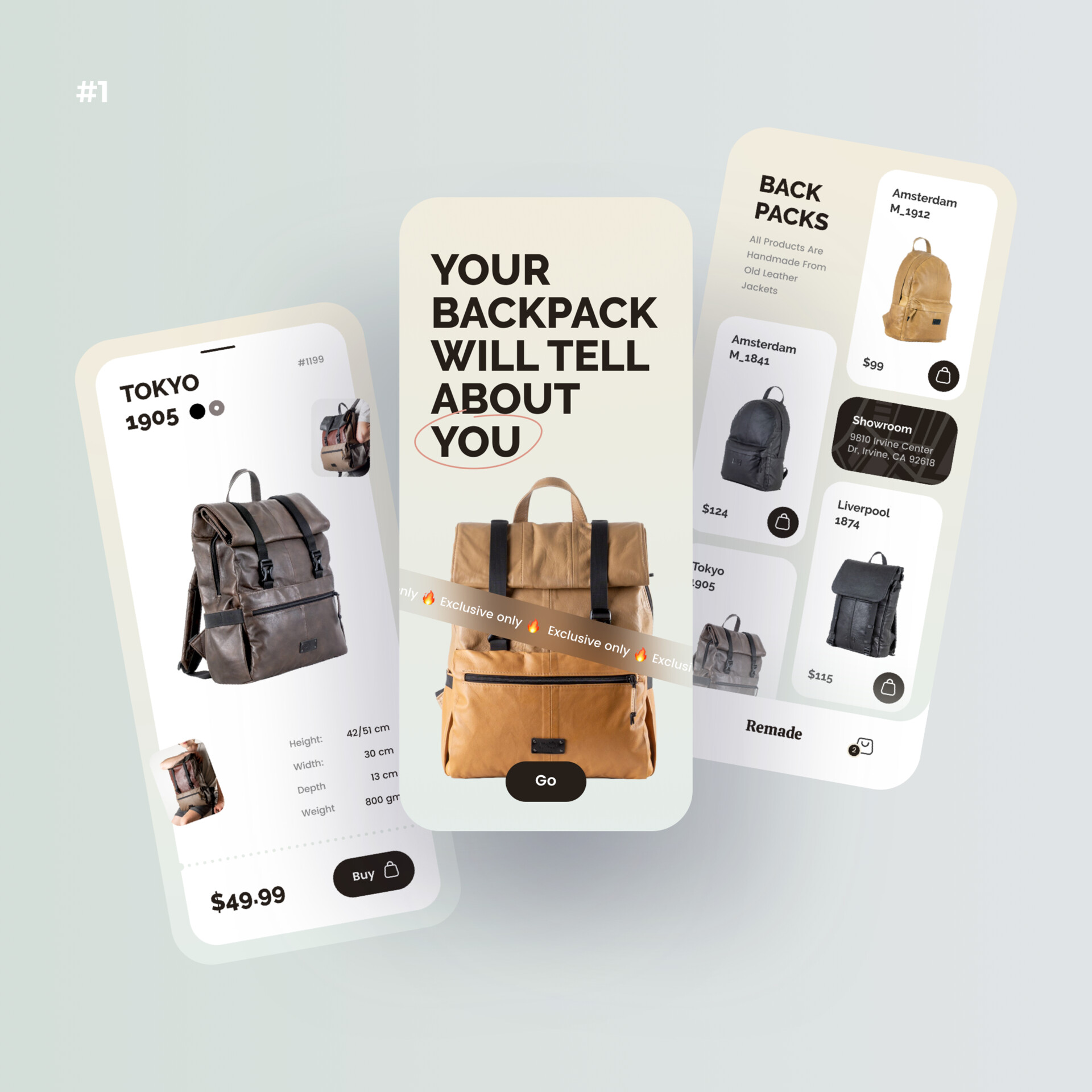 ArtStation - Backpack Shop - Mobile App