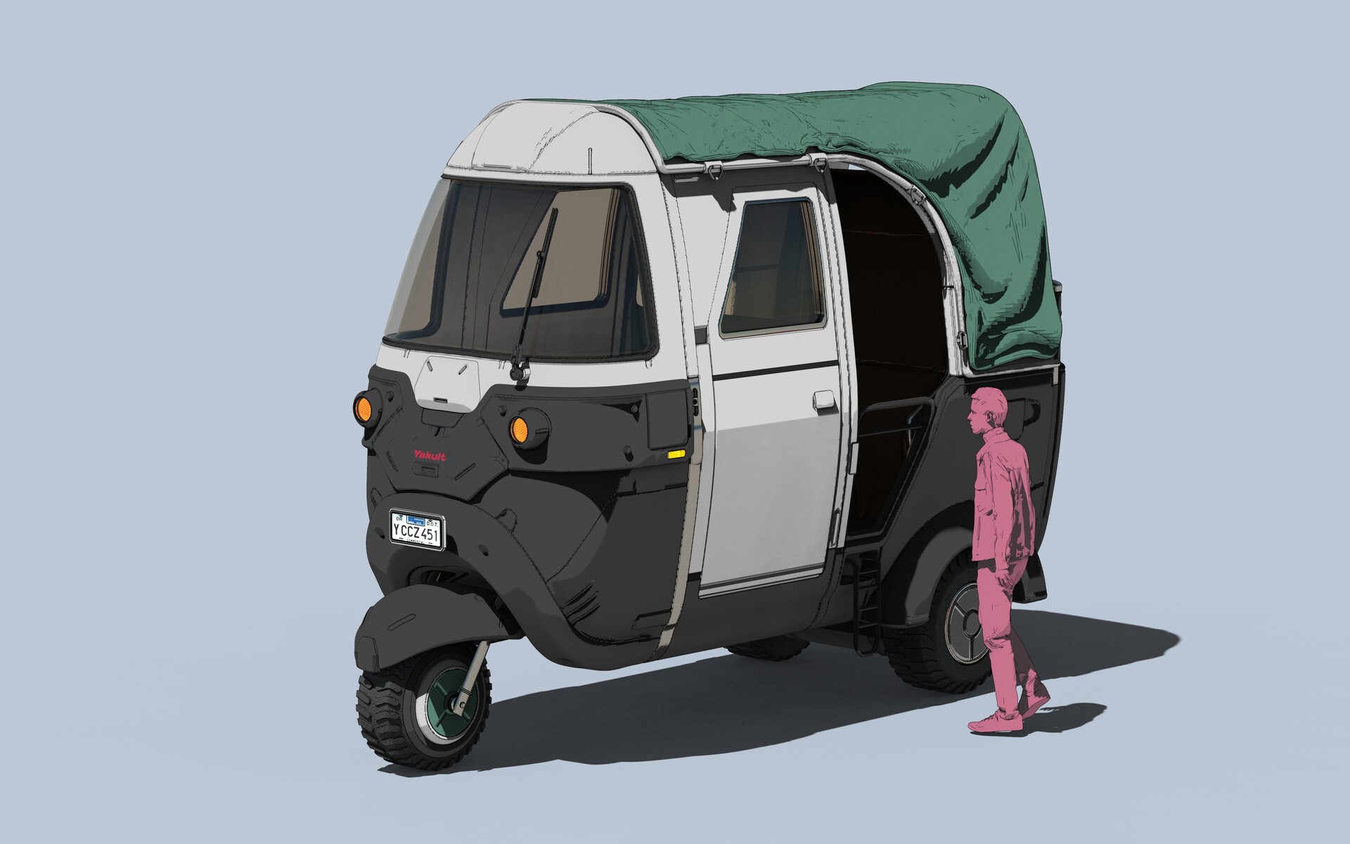 ArtStation - a three-wheeler vehicle design