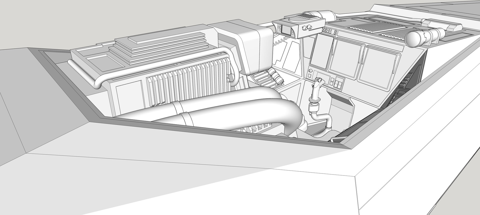 ArtStation - X-Wing Cockpit WIP