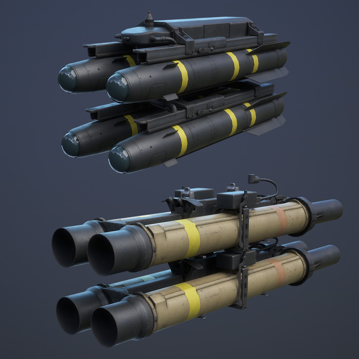 ArtStation - Helicopter Nato Weapons Set