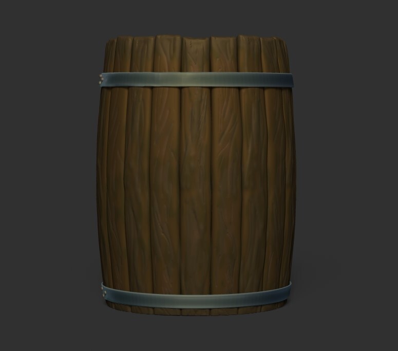 ArtStation - Stylized Barrel
