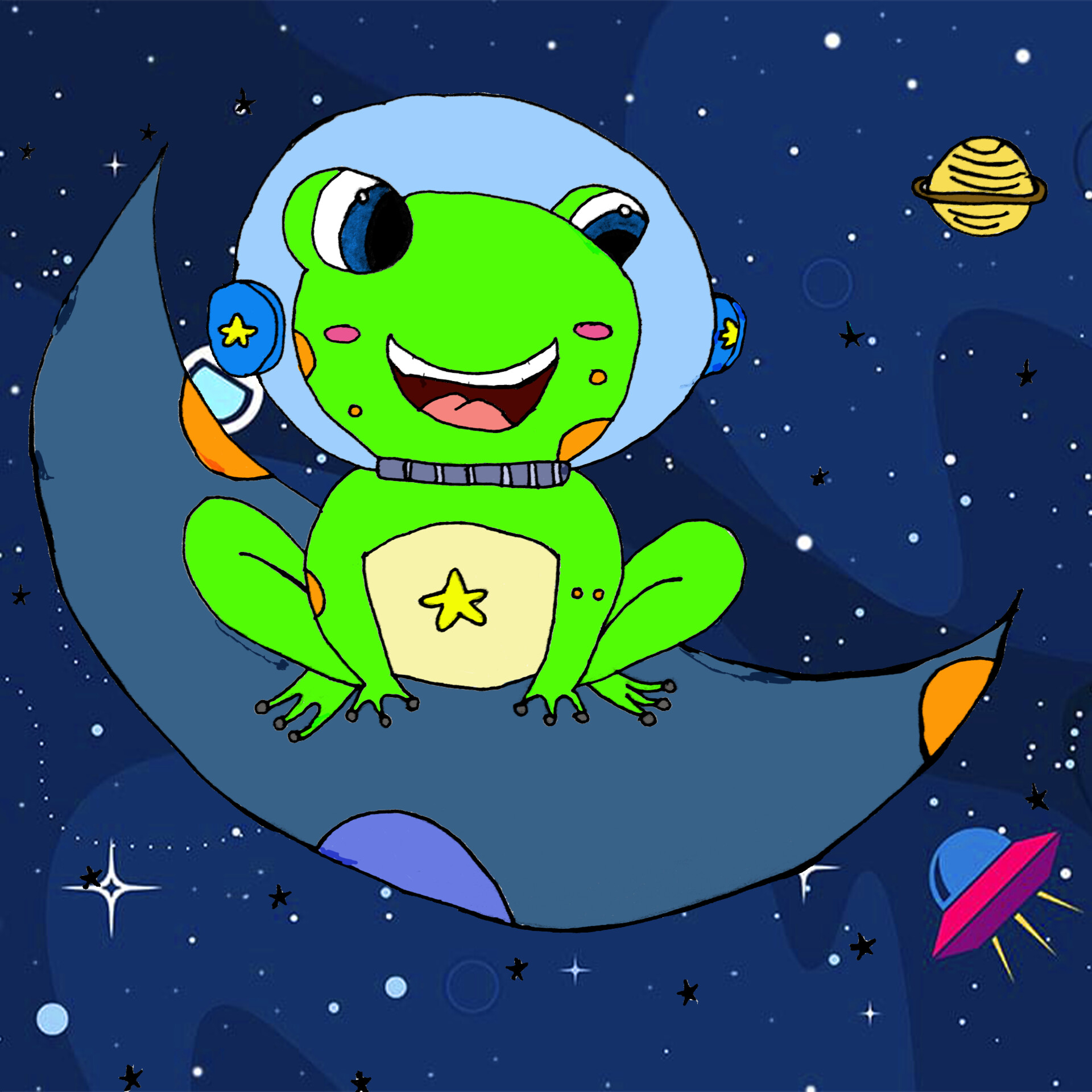 ArtStation - Astronaut Frog