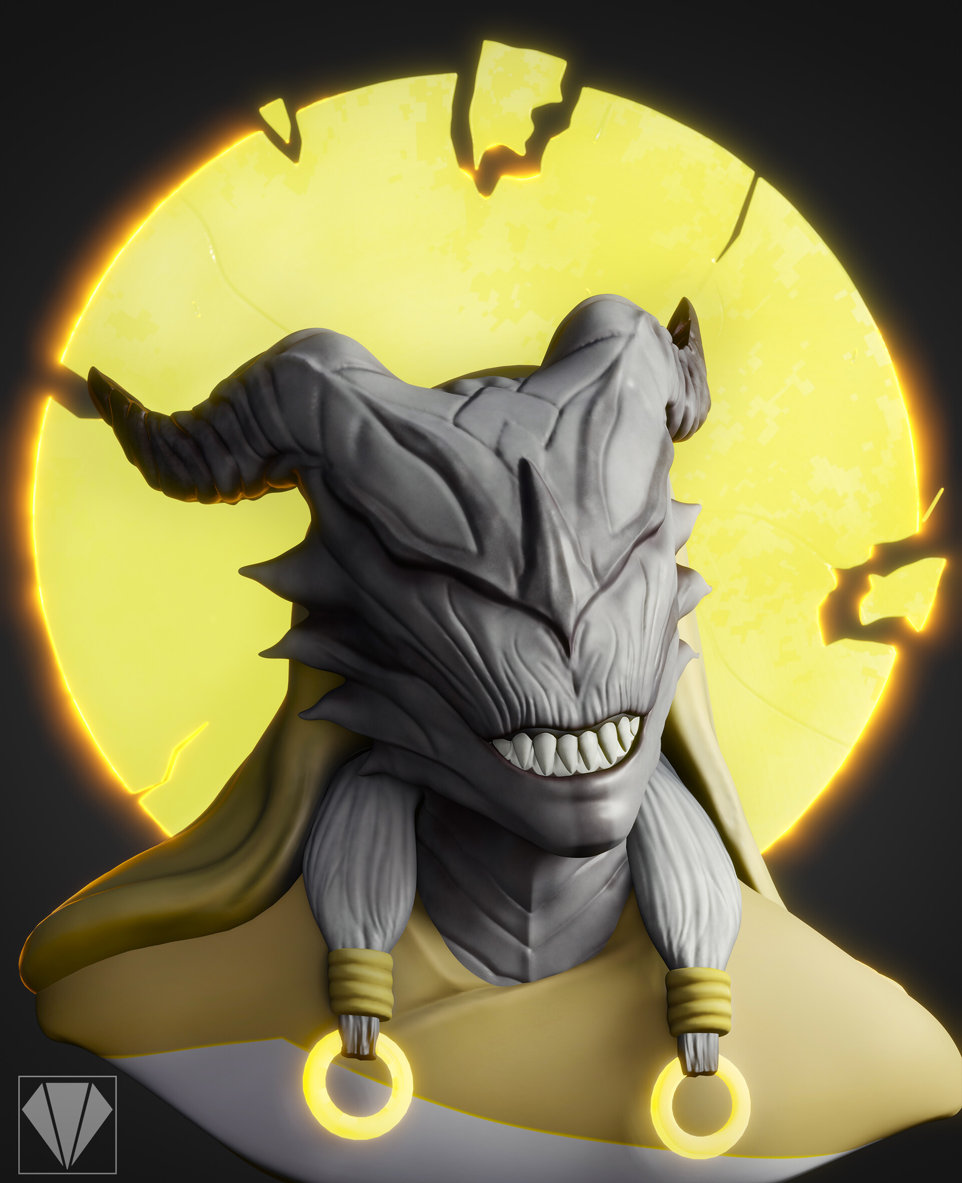 ArtStation - Demon 3D Sculpture