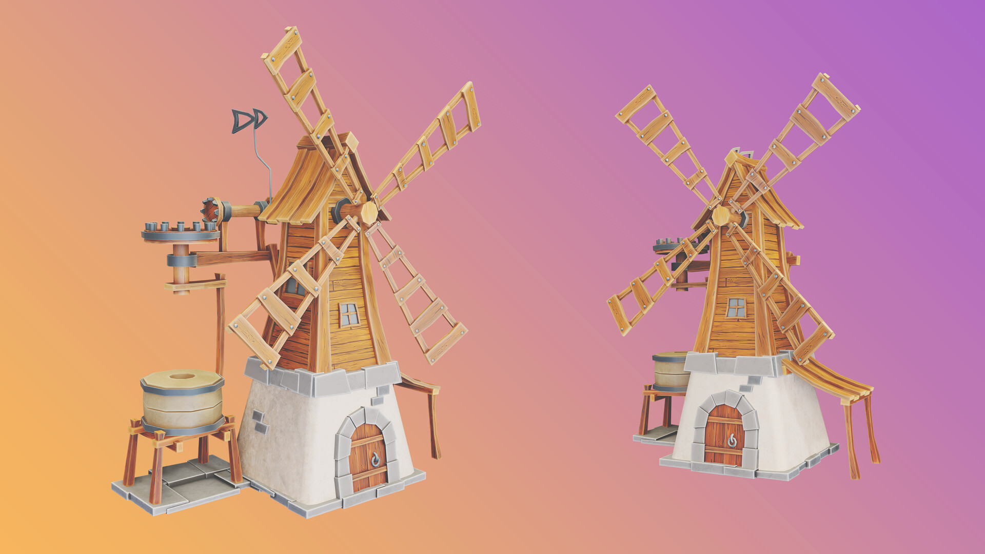 Kaur Põldmaa - Low Poly Stylized Windmill