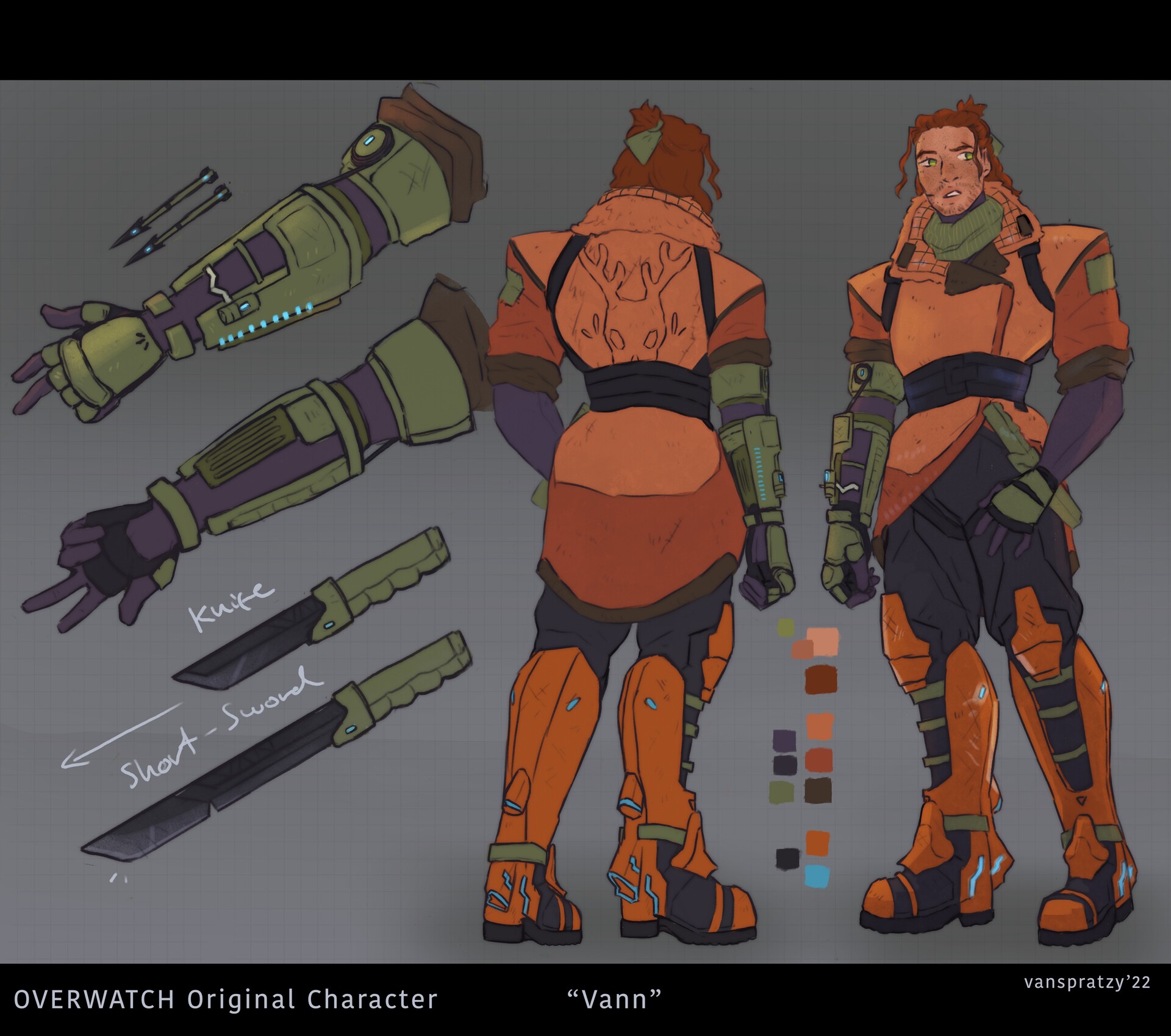 ArtStation - OVW character sheet