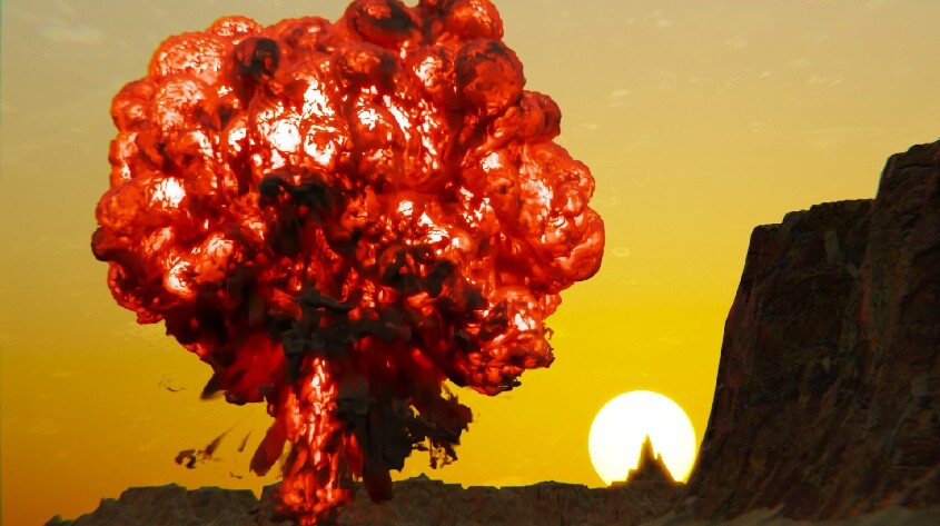 ArtStation - Large explosion animation