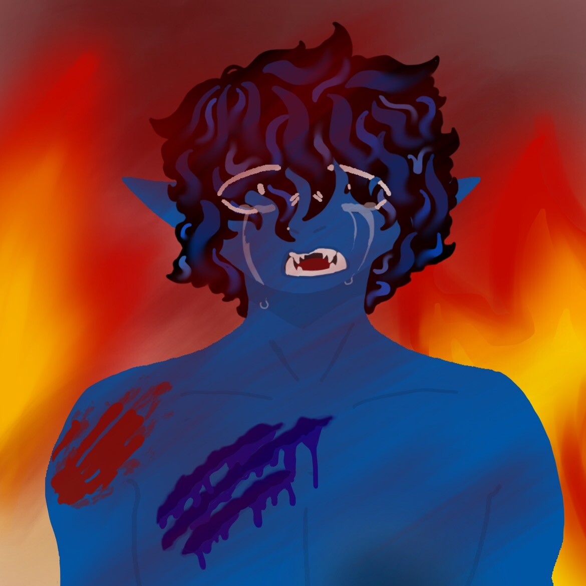 ArtStation - Cry in flames