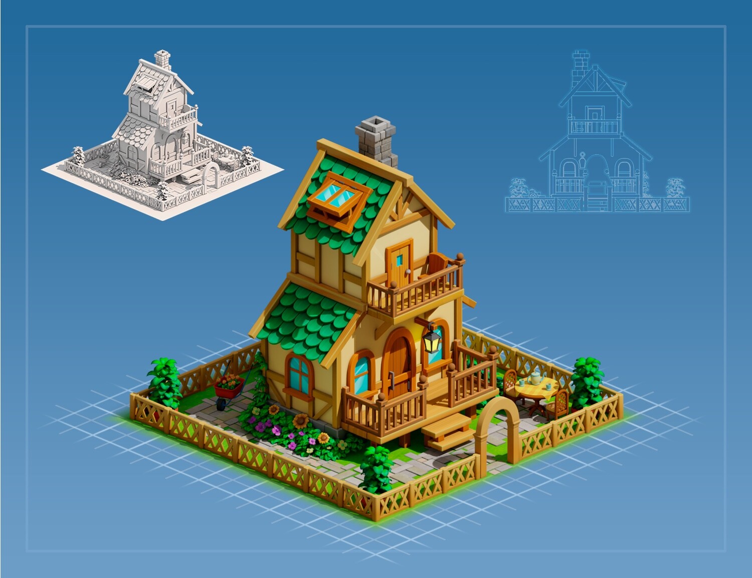 ArtStation - Cartoon house