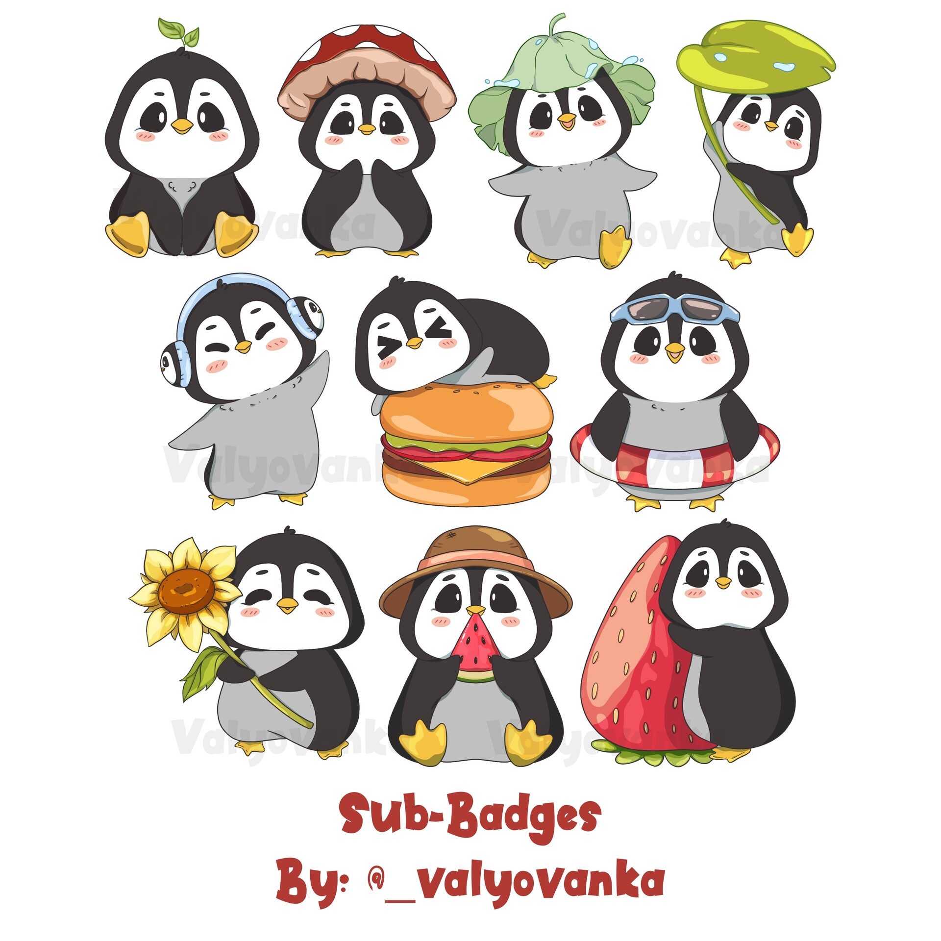 ArtStation - Sub Badges and Emojis for Streamer