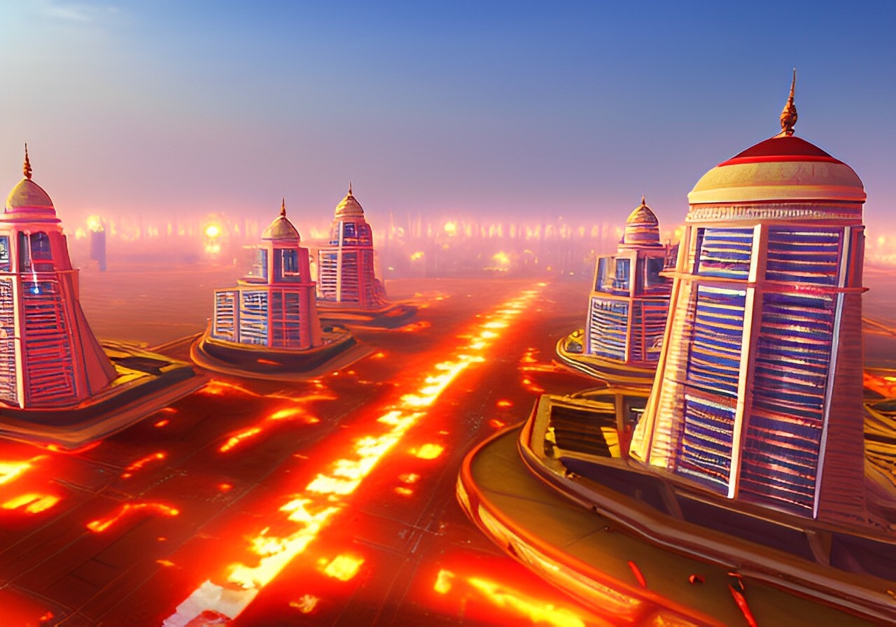 ArtStation - City Delphi - future in sci-fi style (Hyperrealism, game ...