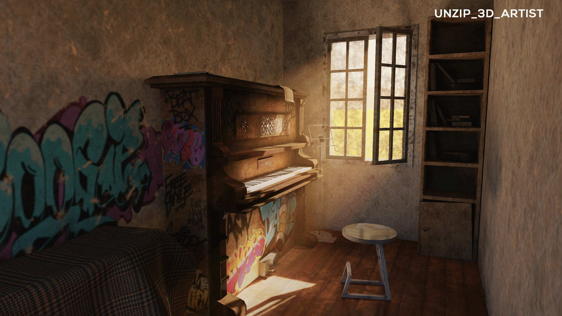 ArtStation - Abandoned room