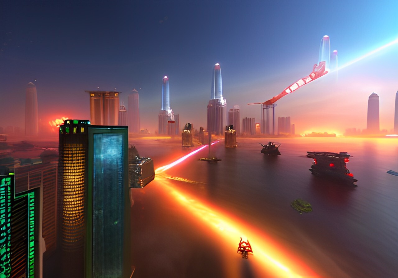 ArtStation - Sci-fi city Bangkok from future (Hyperrealism, game engine)