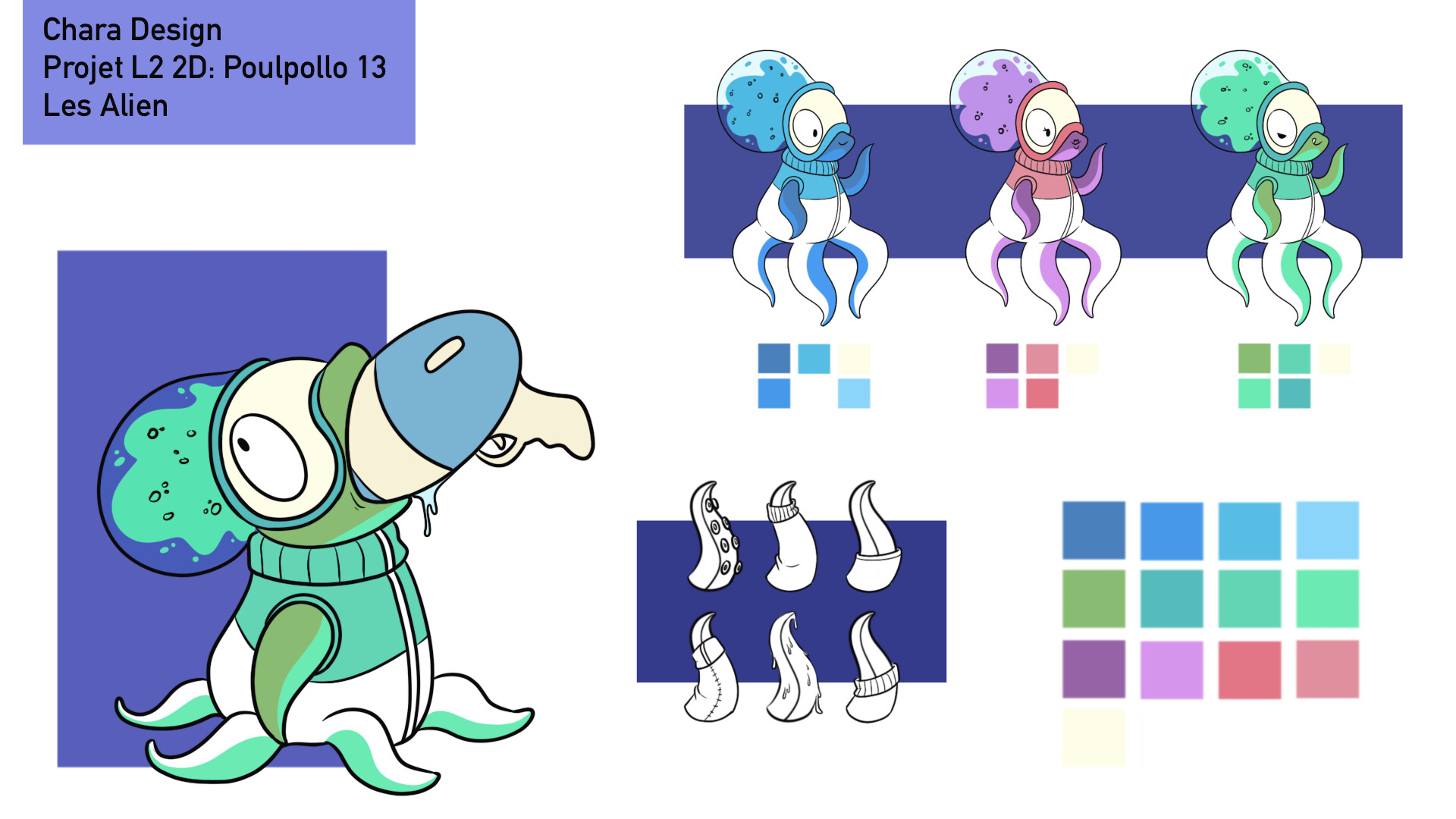 ArtStation - Character Design - Bloop, Gloop, Sloop