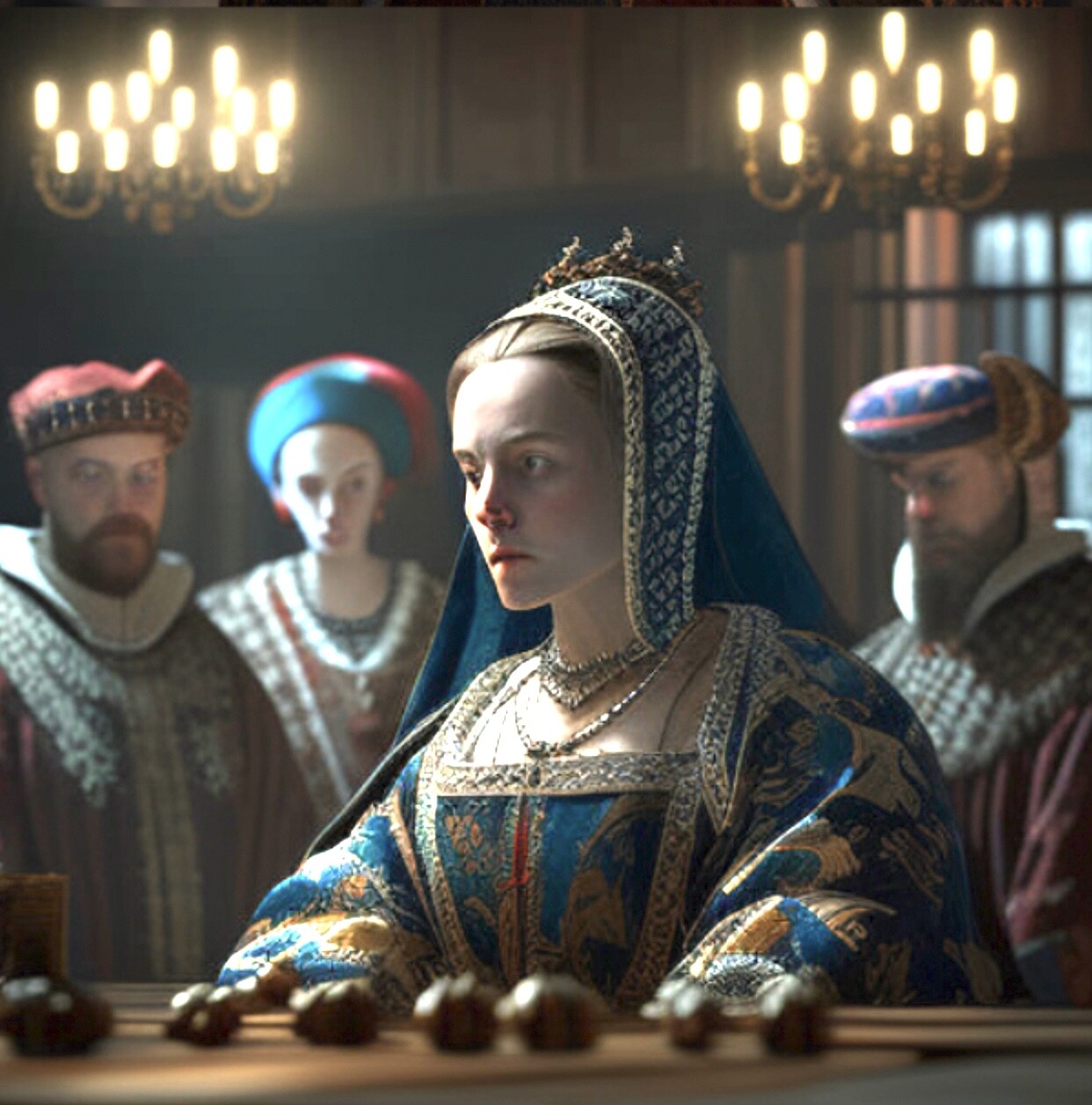 ArtStation - Catherine Parr with the Privy Council (1544)