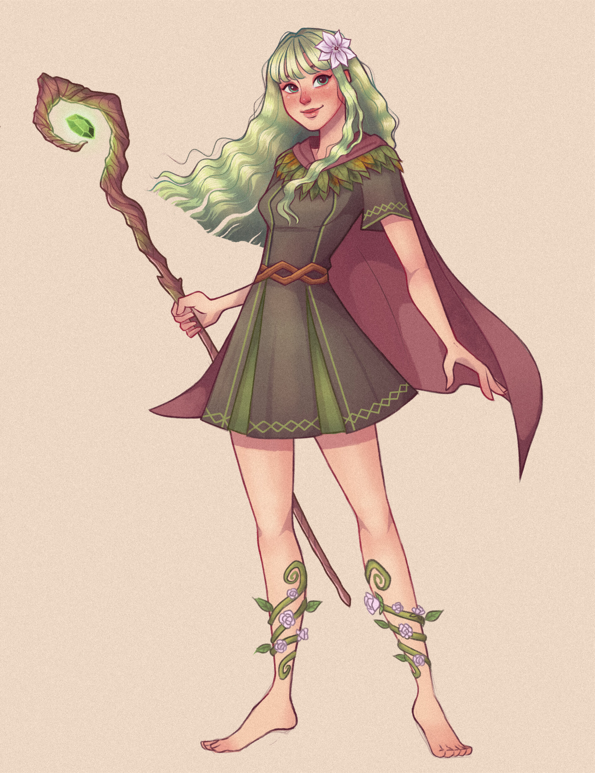 ArtStation - Flora Mage (DnD Commission)
