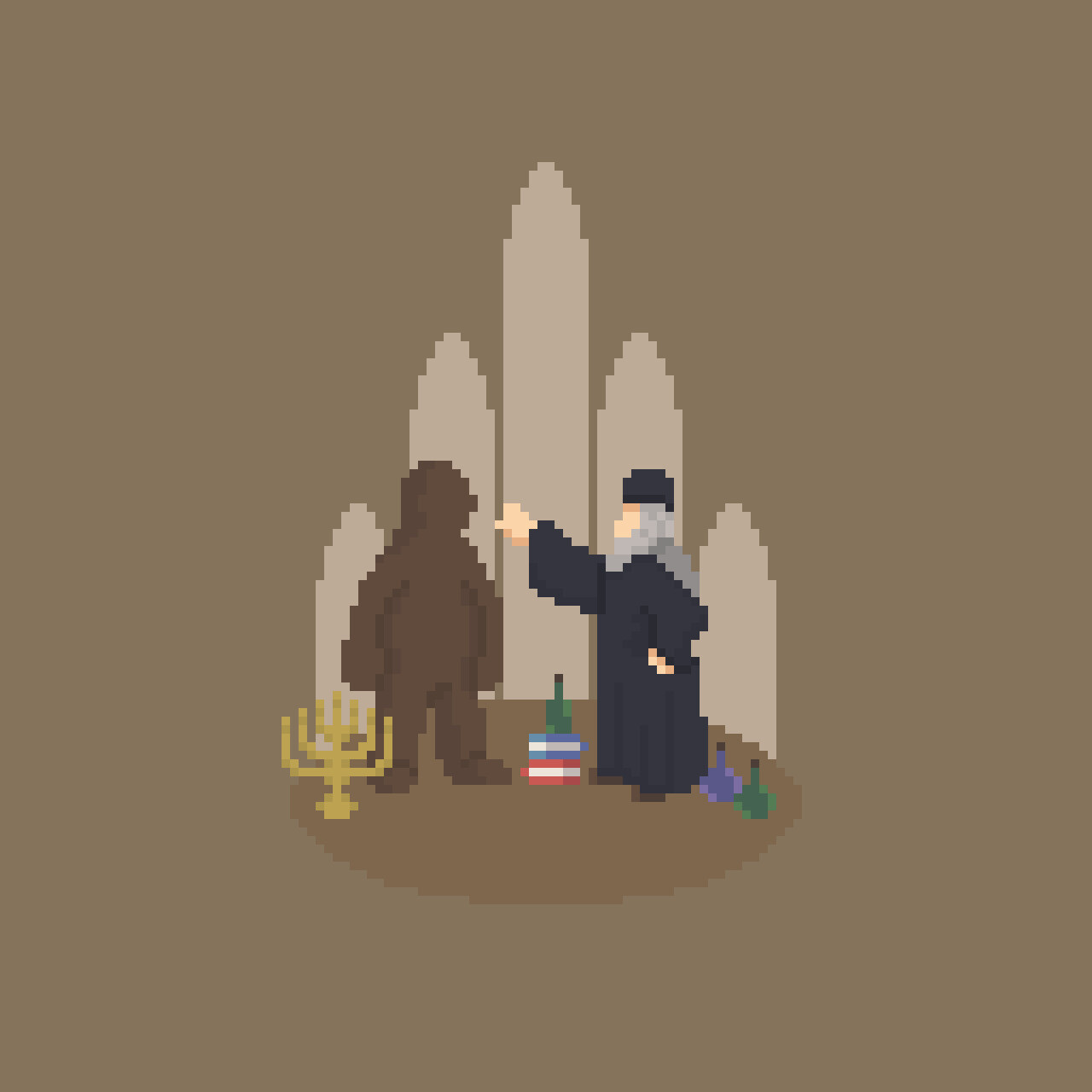 ArtStation - Rabbi Loew and the Golem