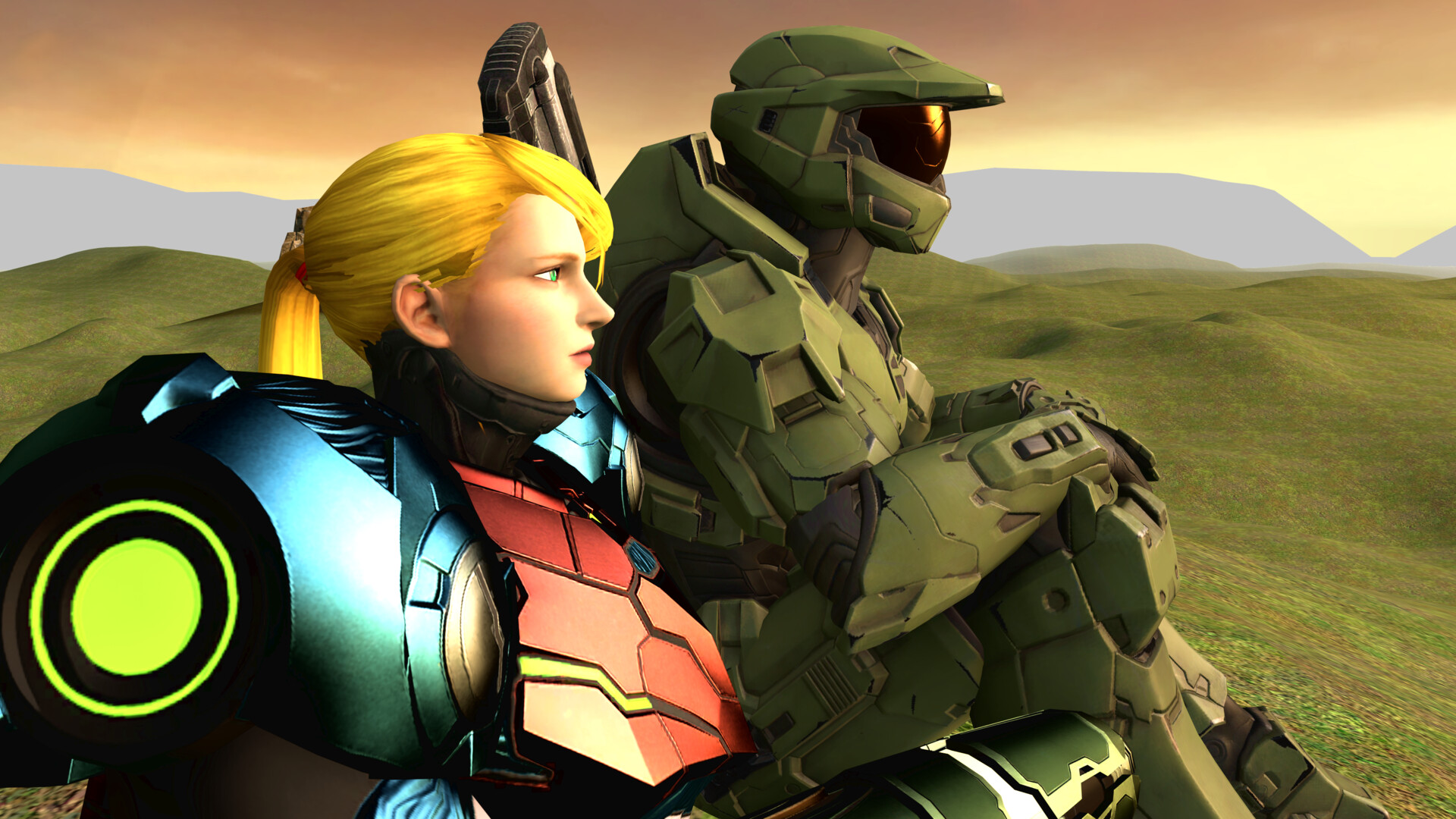 Master Chief And Samus In Love
