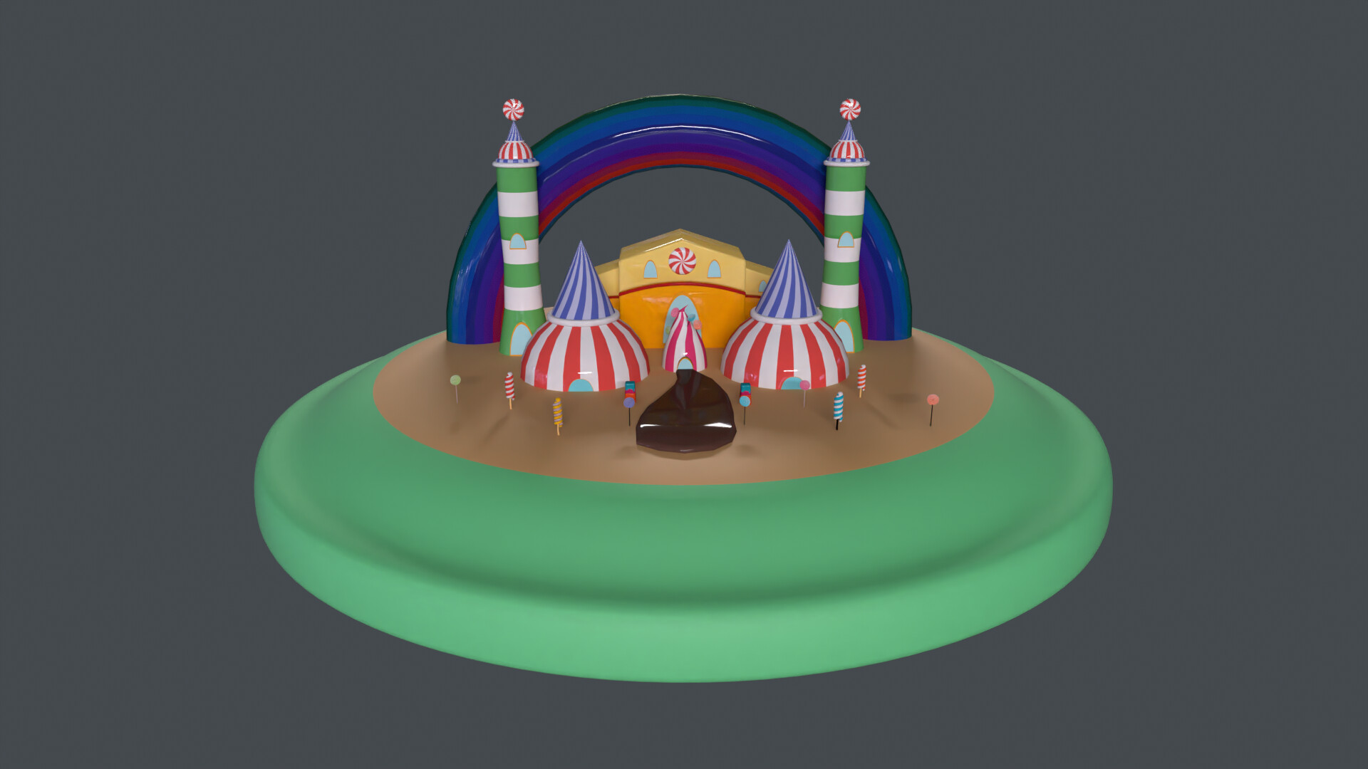 ArtStation - Candy Land Low Poly Game Asset