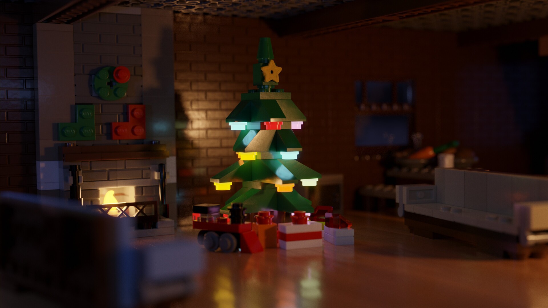 ArtStation - Lego Christmas Render 2022