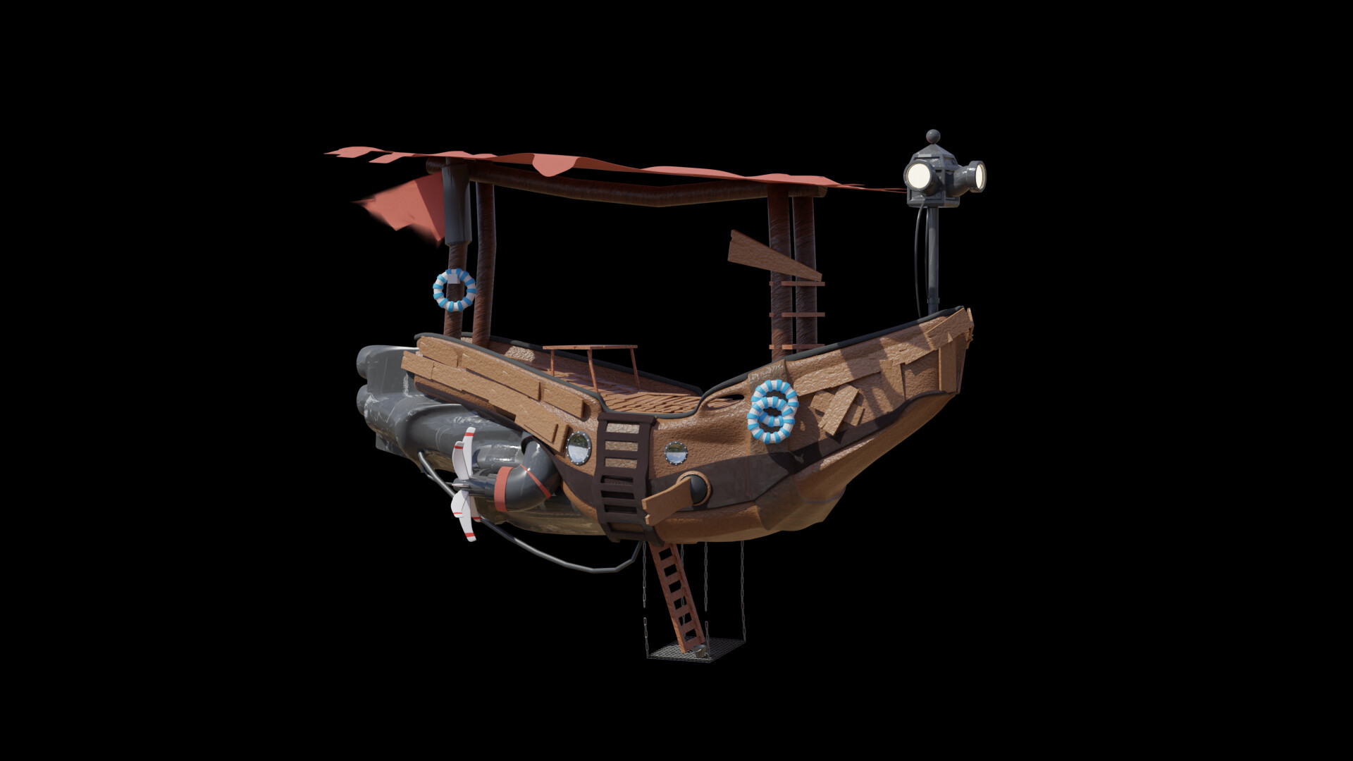ArtStation - Flying Ship