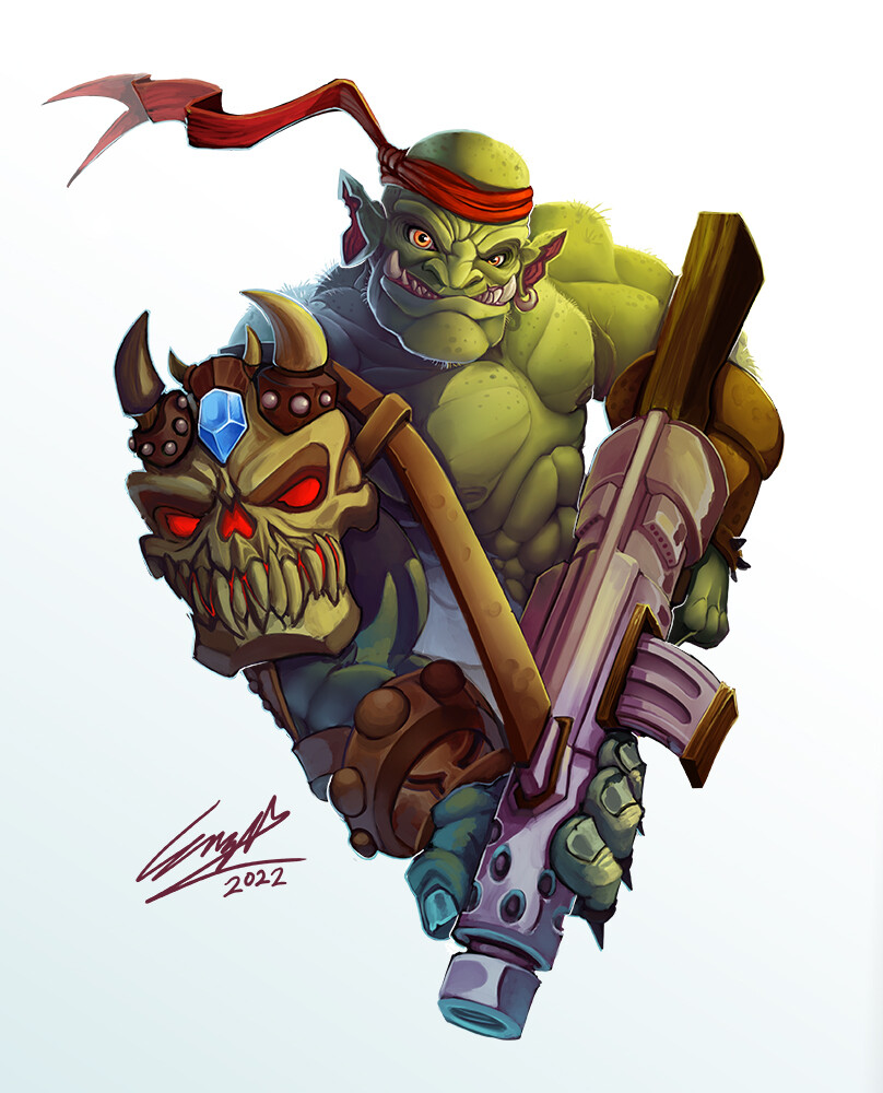 ArtStation - Orc Pirate Old Sketch Revisited