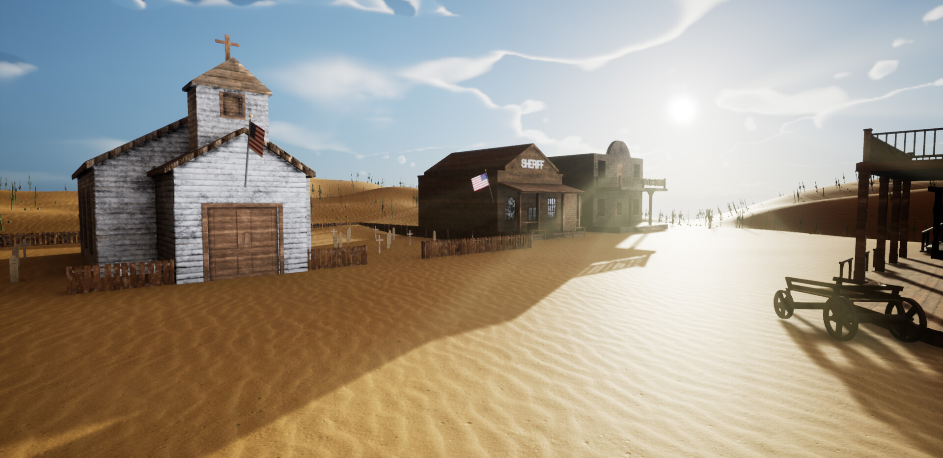 ArtStation - 1890 Western Town Environment (Group Project)